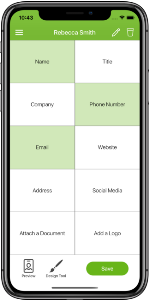 Multimedia Digital Business Card App for Android, iOS, and Web