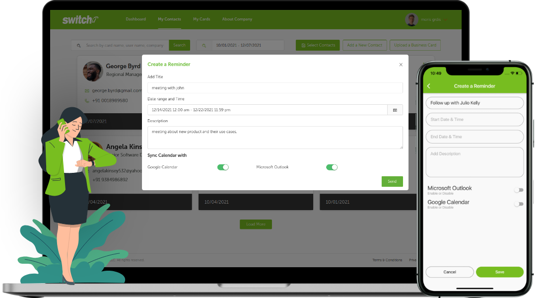 Digital Business Card App | SAAS Business Model