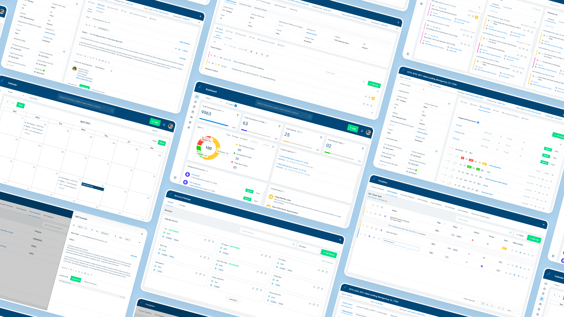 Automated real estate transaction management software