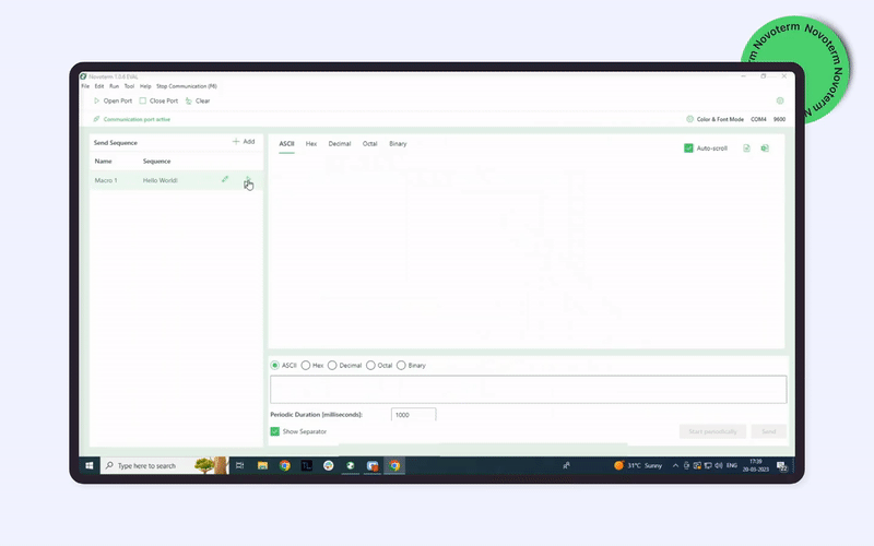 Serial Port Terminal Software for analysis & debugging